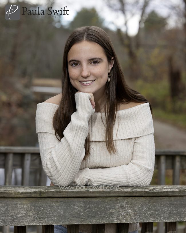 Needham Senior Rustic Fall Portaits